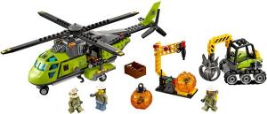 Bricker - 組裝玩具，來自 LEGO 60123 Volcano Supply Helicopter
