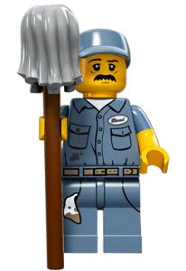 Bricker - 組裝玩具，來自 LEGO 71011-janitor Janitor
