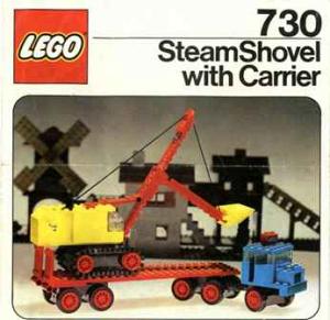Bricker - 組裝玩具，來自 LEGO 730 Steam Shovel with Carrier