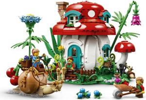 Bricker - 組裝玩具，來自 LEGO 910037 Mushroom House